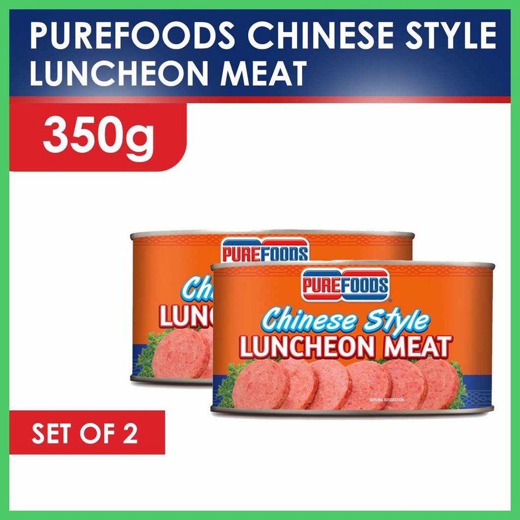 Purefoods^Zk?Chinese:eg-Style>g)Luncheon}X)Meat}Qc)350g}ZS)Set}ke)of}FG ...