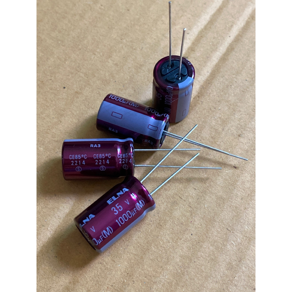 2PCS 1,000UF 35V Japan ELNAELNA Audio Capacitor 35V1,000UF 12.5 * 20 ...