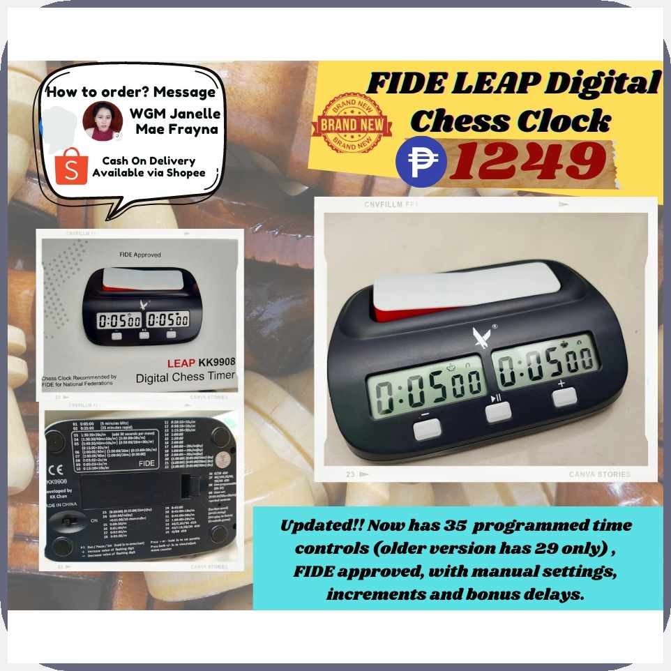 FIDE|W!LEAP;V)Digital.JN#Chess]GR#Clock]KH#2021]TZ#edition | Shopee ...
