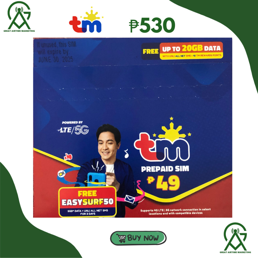 TM PREPAID SIM LTE (10PCS) | Shopee Philippines