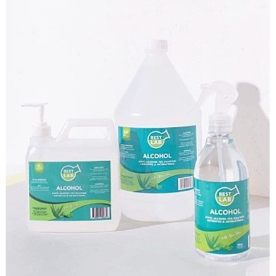 Best Lab Ethyl Alcohol 75% Solution Antiseptics & Antibacterial w/ALOE ...