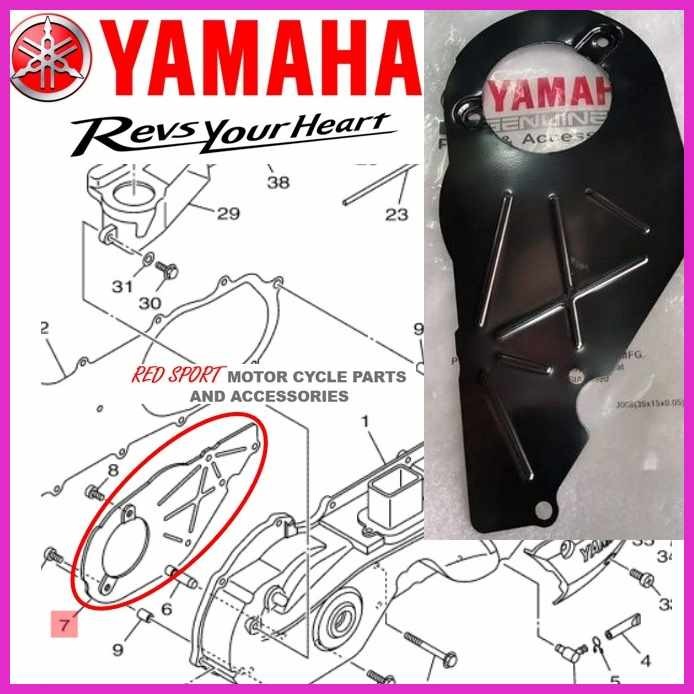 PLATE CRANKCASE for Mio Sporty YAMAHA GENUINE | Shopee Philippines