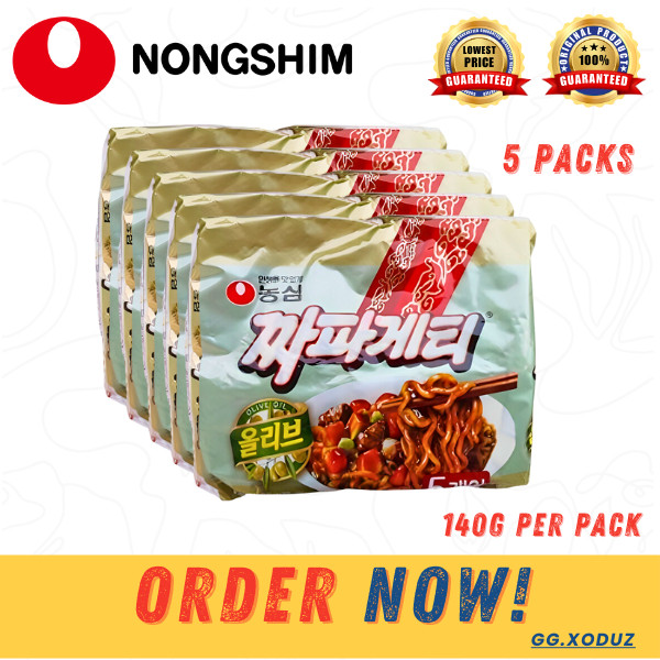 [NongShim] Chapaghetti / Jjapaghetti [HALAL] Korean Black Noodles (140g ...
