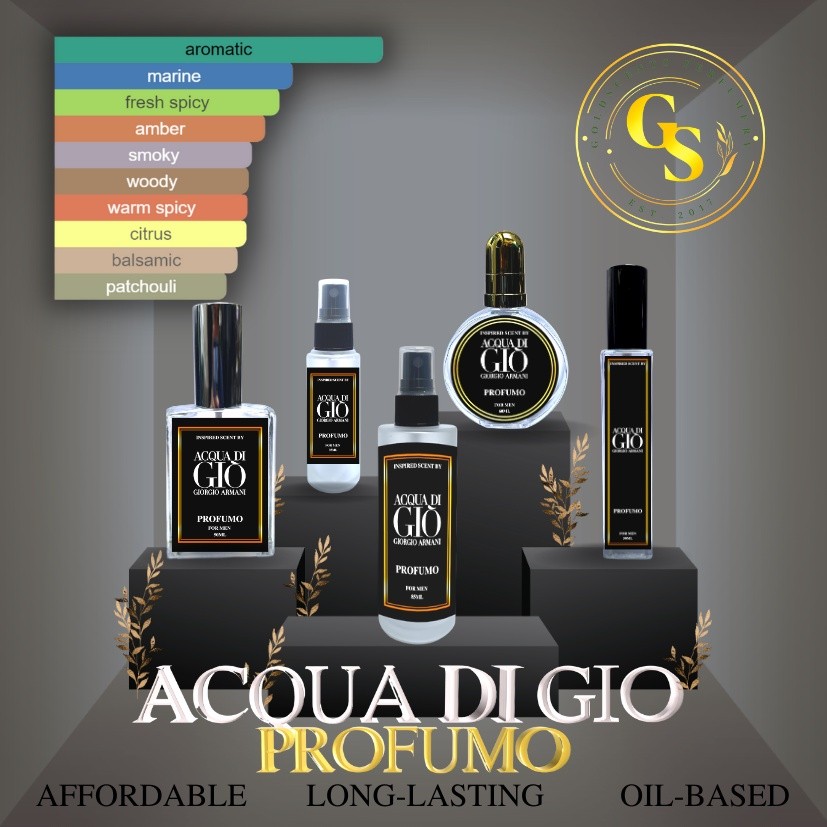 Acqua Di Gio Profumo by GoldScents Perfume Oil Based Perfume | Shopee ...
