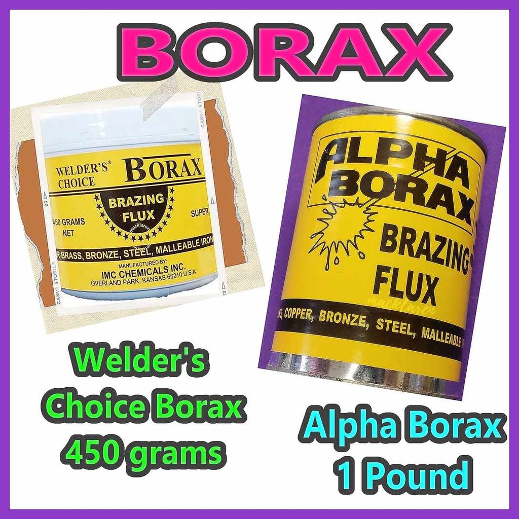 Borax Brazing Flux Superfine 450 grams Welder's Choice Alpha Brass ...
