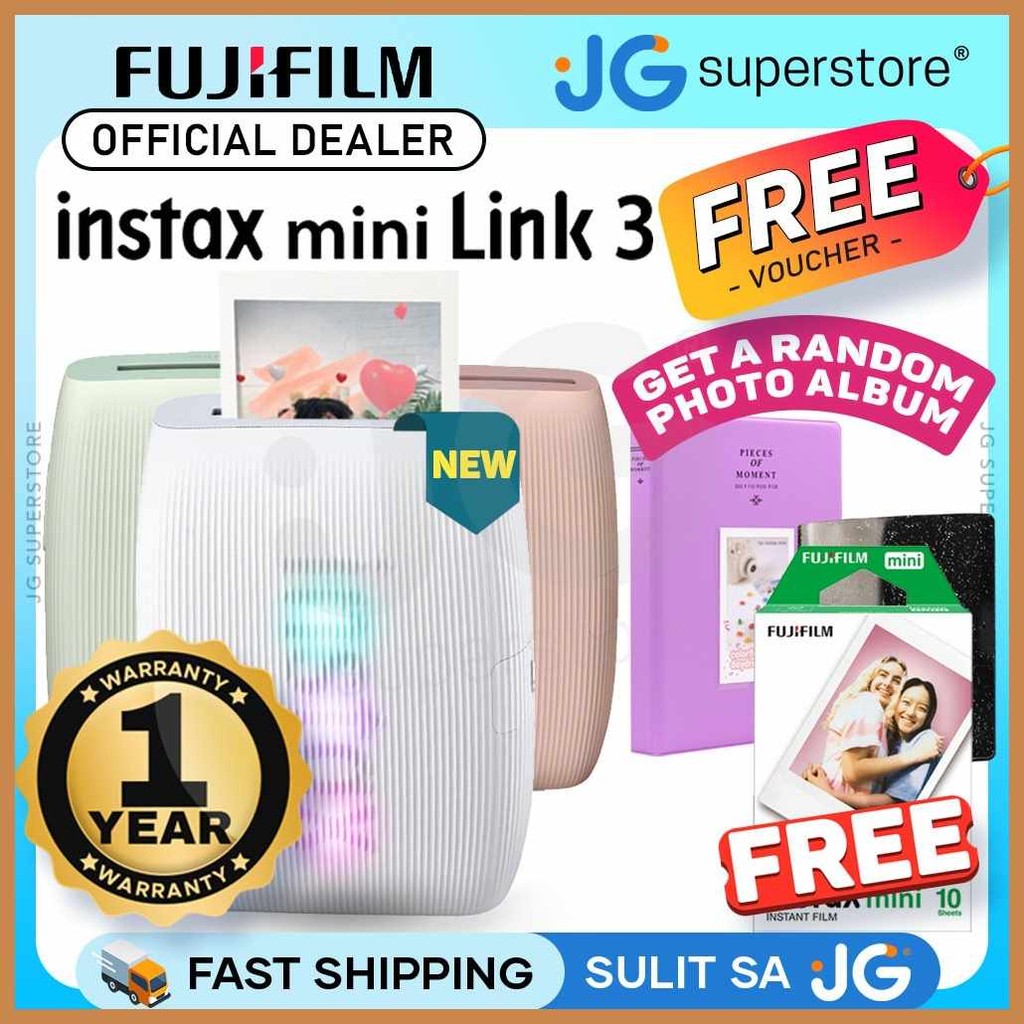 FUJIFILM`KU^Instax!z#Mini}EX>Link)IG>3)WP>Smartphone)Sr>Printer)WV>with ...