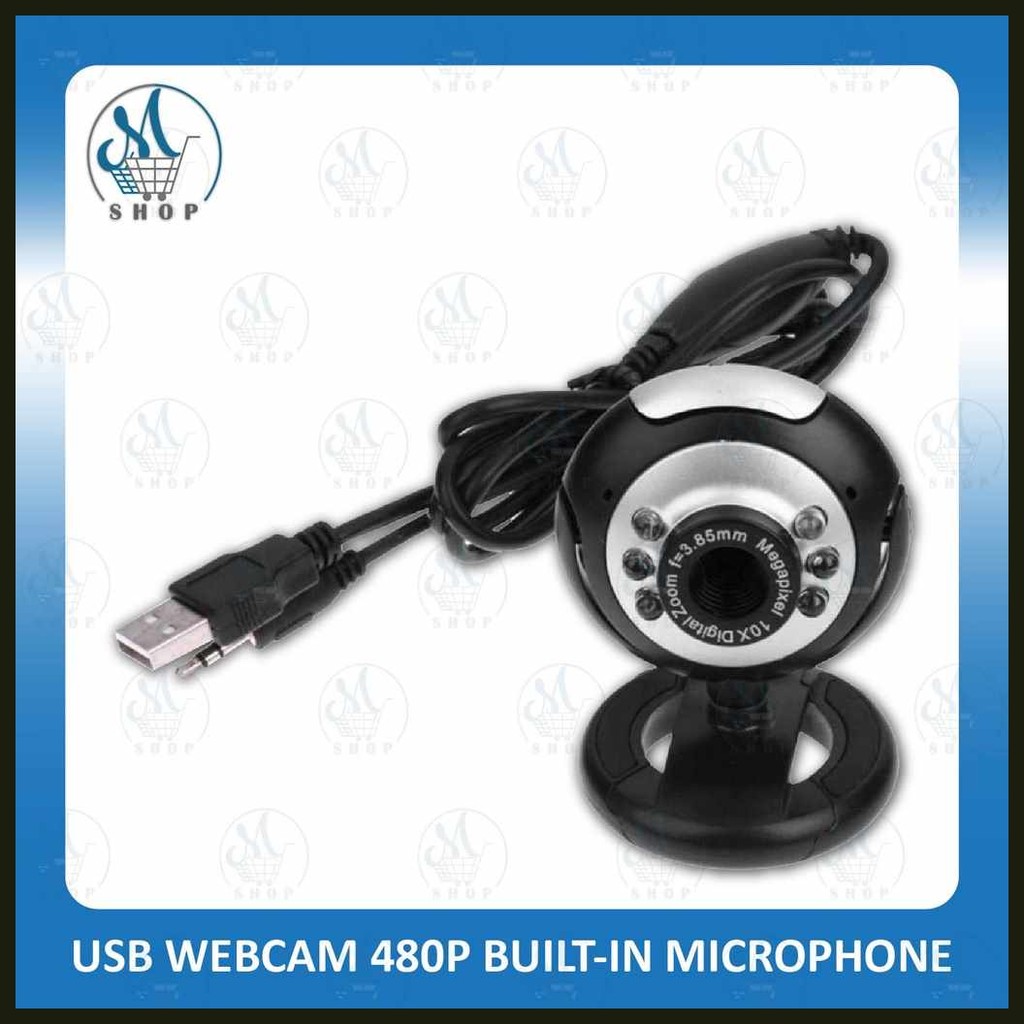 Webcam_pA)USB%RH+S@2.0+h@Web+y@Camera+s@with+S@6+n@Led Light Clip-On ...