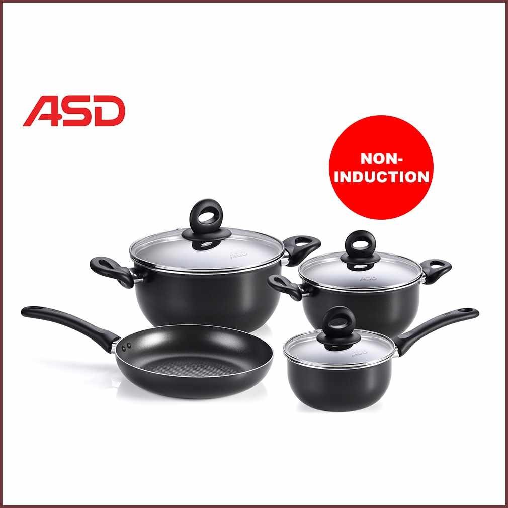 ASD Non-Stick Cookware Set 7pcs | Shopee Philippines