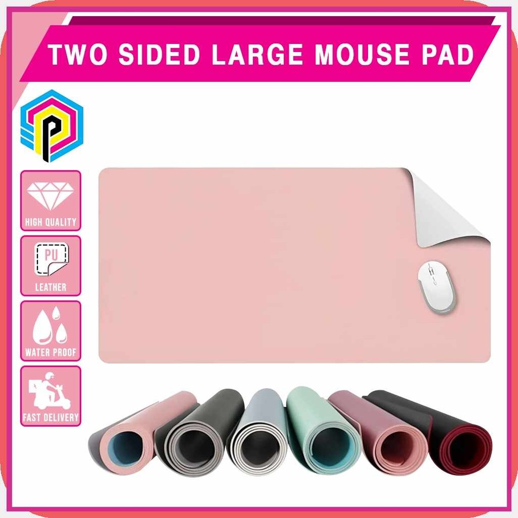 Double-Sided:p{PU(xZ]Leather#y.Desk#y/Pad$O/Portable$I/Large$Dt.Mouse# ...