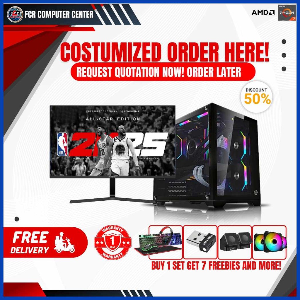 [BRANDNEW PLUG & PLAY] COSTUMIZED PC / GAMING PC ORDER HERE | Shopee ...