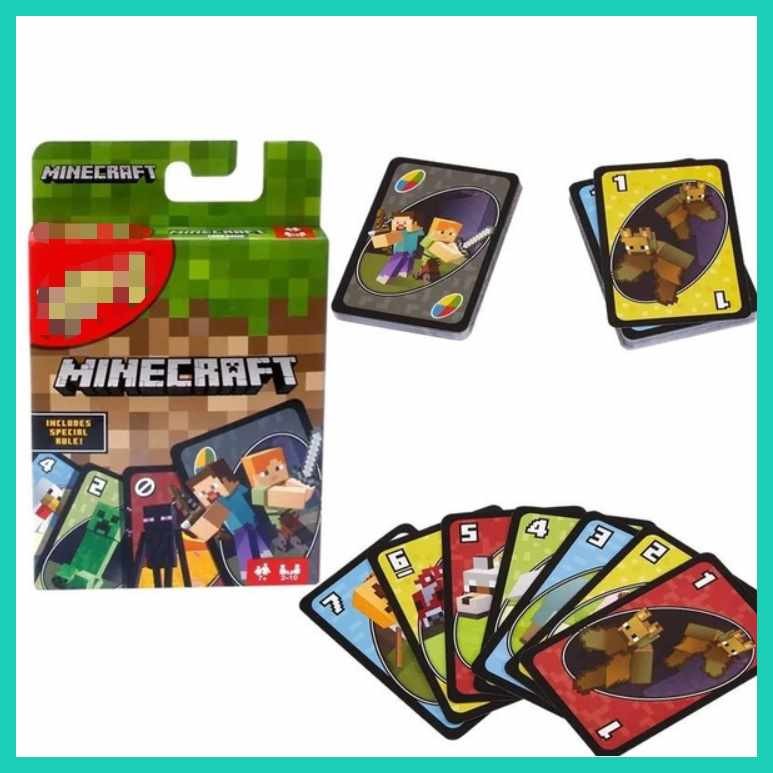 Minecraft Classic Card Game Copperplate Paper Table Game Card Clear ...