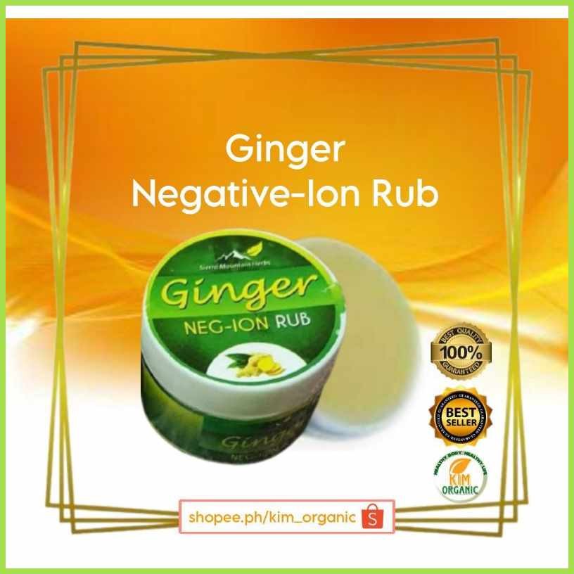 GINGER NEGATIVE ION RUB (25g) | Shopee Philippines