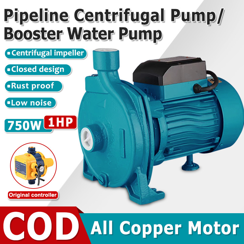 Water Pump Pipeline Centrifugal Pump 750W Electric Water Pump 1HP Tap ...