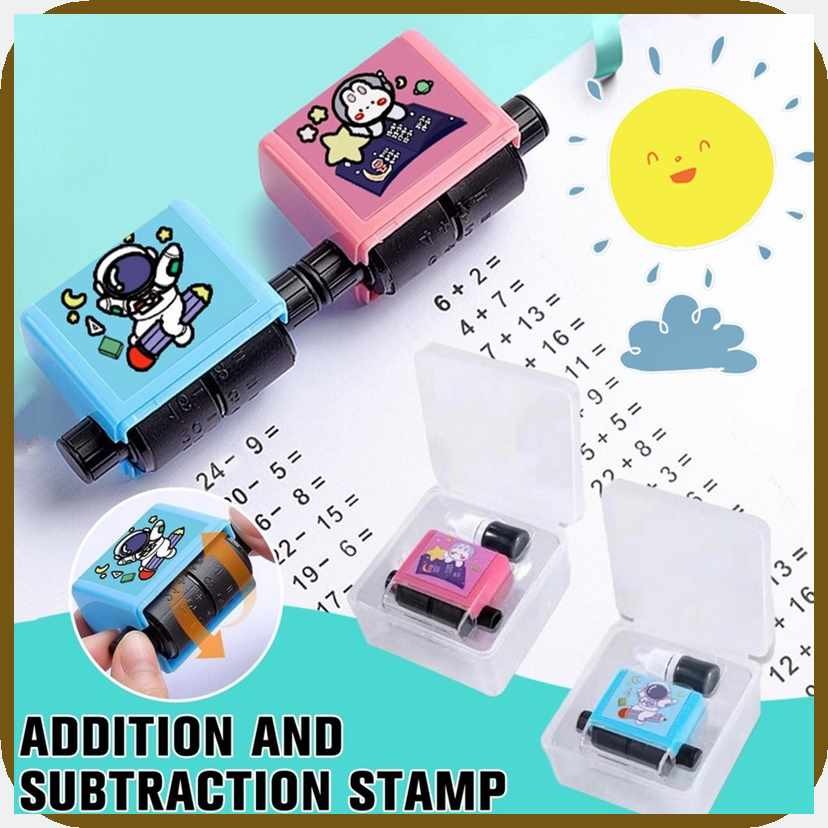 Rolling Stamp Number Rolling Addition And Subtraction Seal Stamp Kids ...
