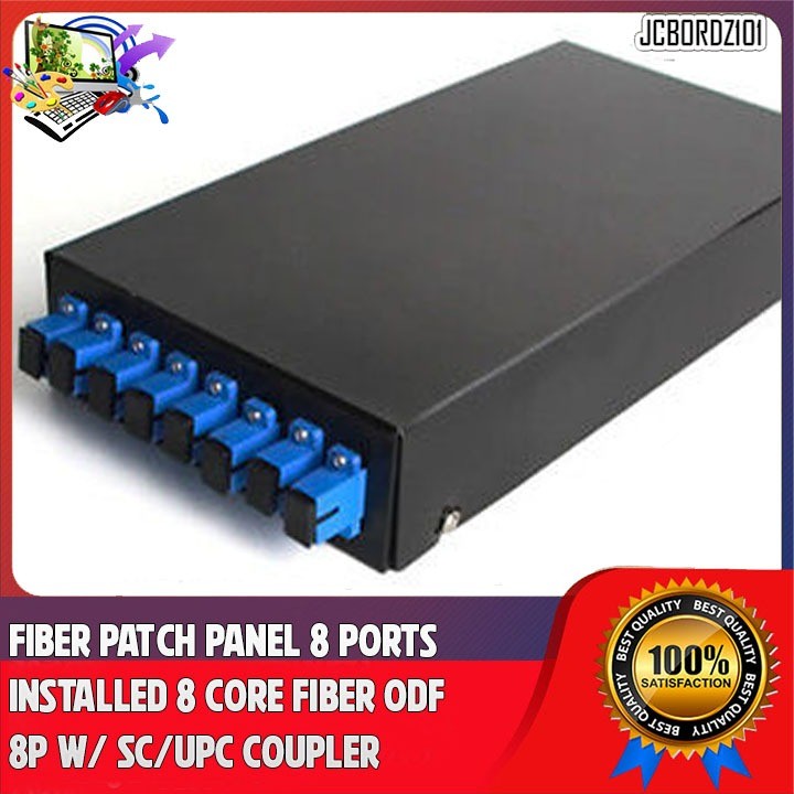 Fiber ODF : 8P SC Coupler /* SC Coupler Loaded * No Pigtail Included ...