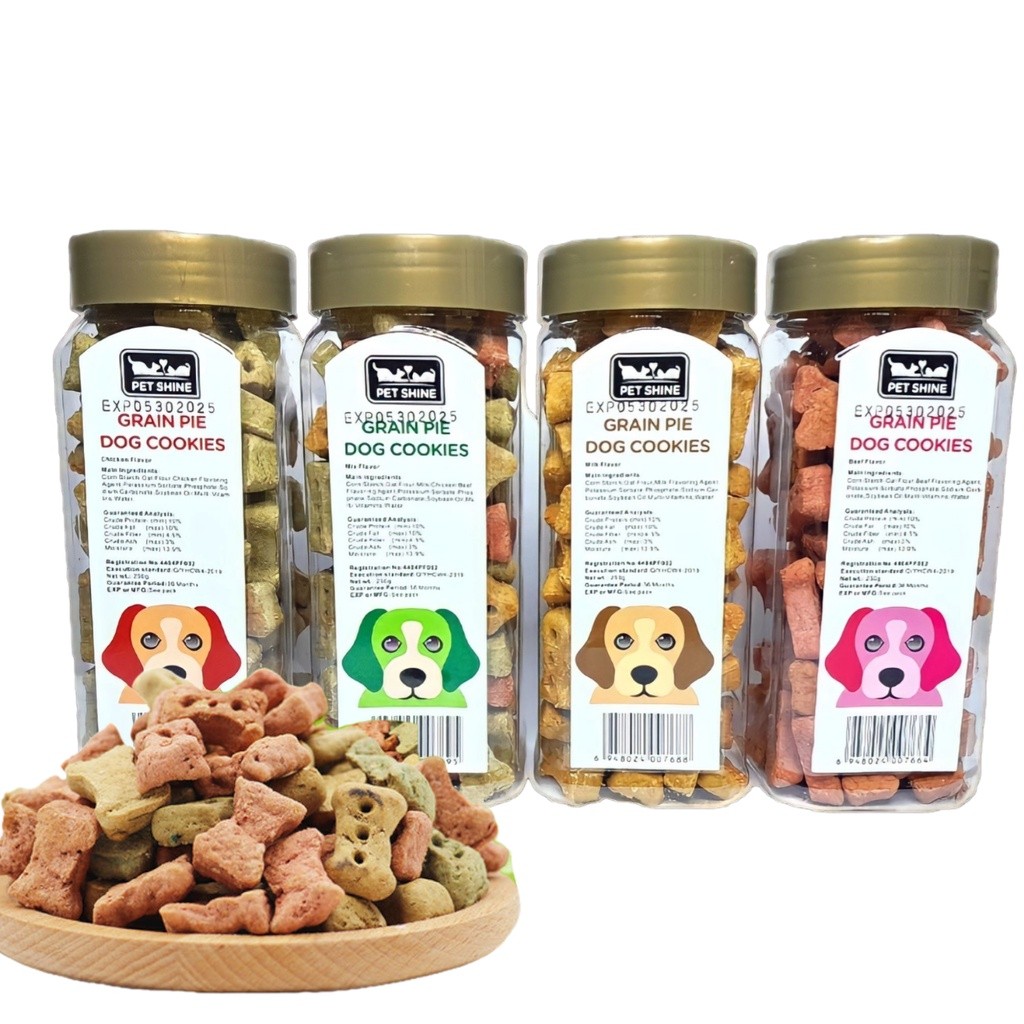 1-3JAR YAHO Grain Meat Pie Snack Pack Dental Cookies Treats for Dogs ...