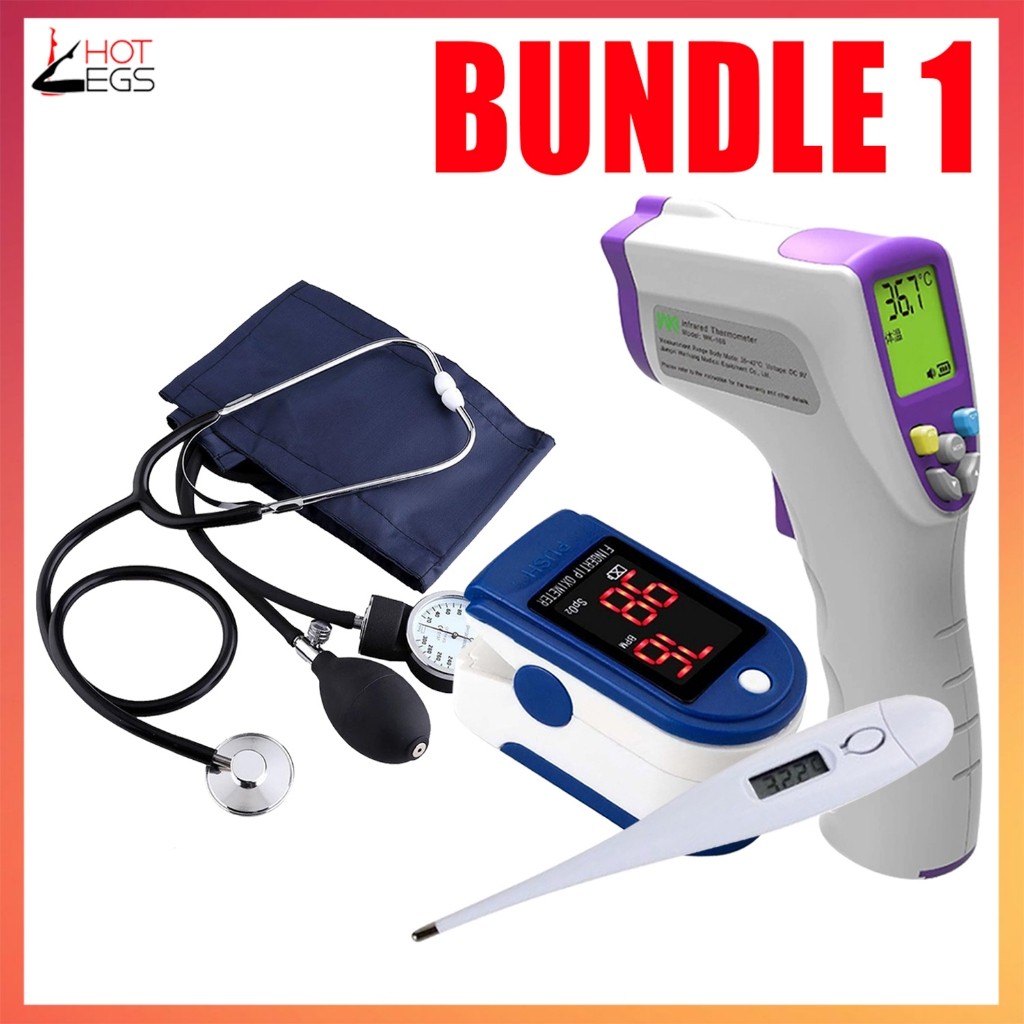 4in1 Aneroid BP Monitor SET, BP Arm Style, Pulse Oximeter Forehead ...