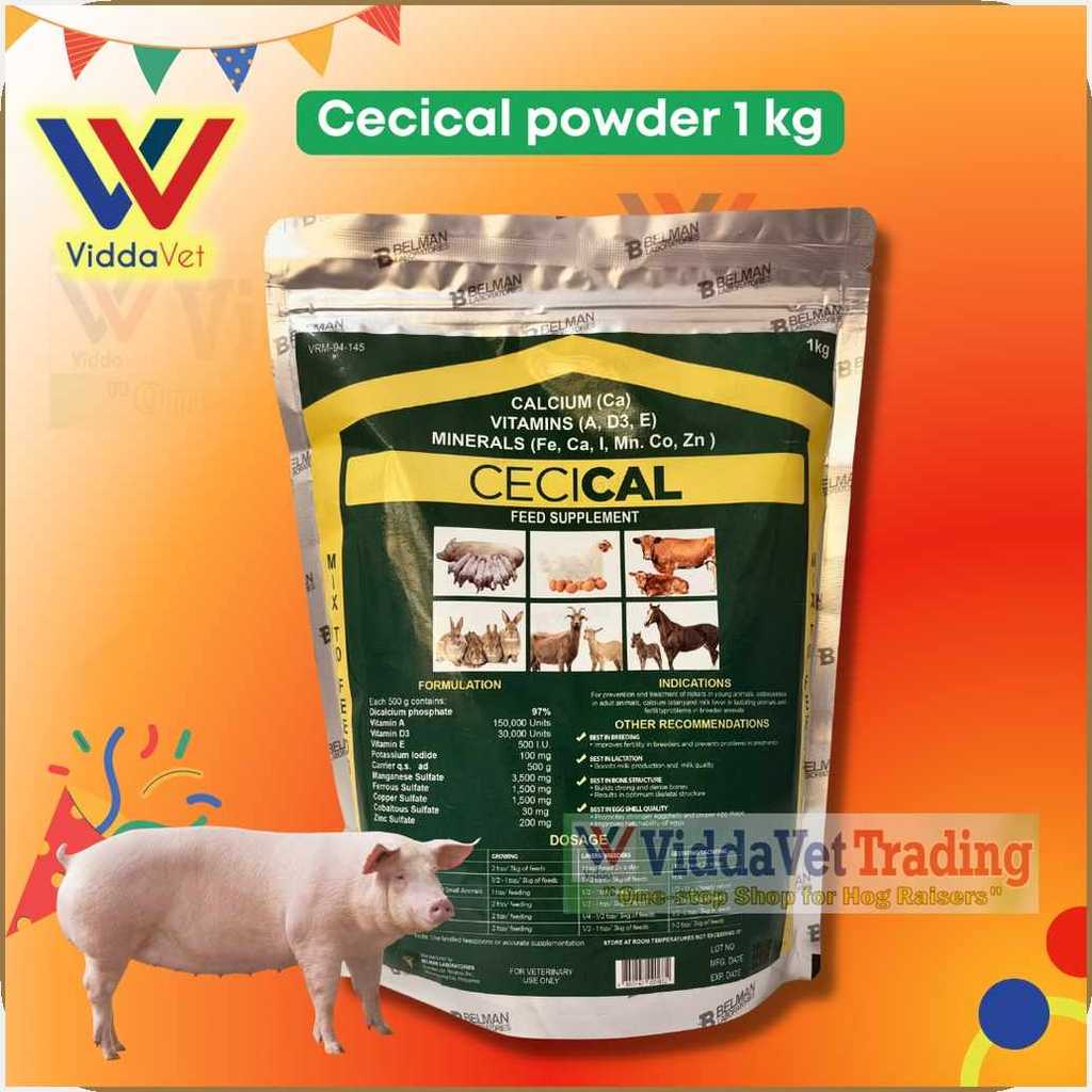 1kg Cecical Powder (Calcium) Feed Additive (Vitamin & Minerals) for ...