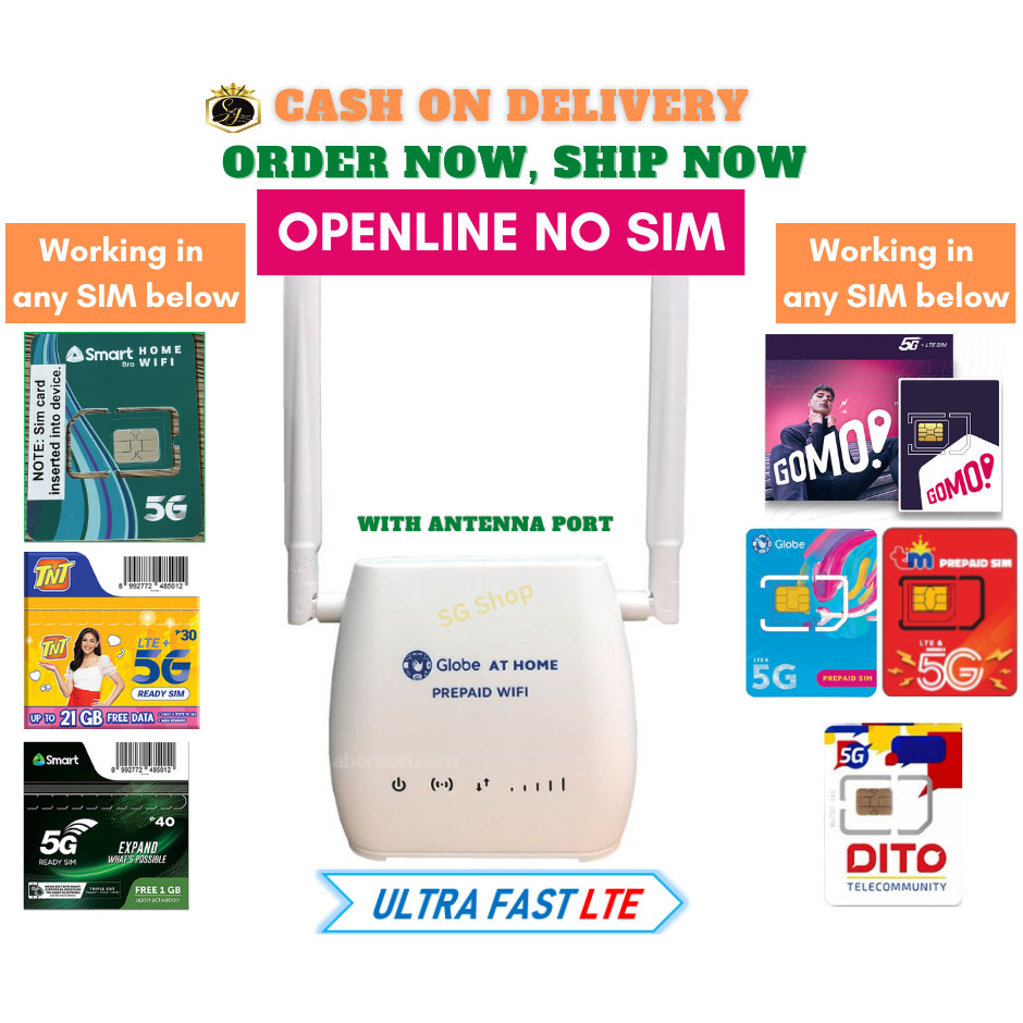 GLOBE AT HOME PREPAID WIFI PERMANENT OPENLINE ZLT S10G | Shopee Philippines
