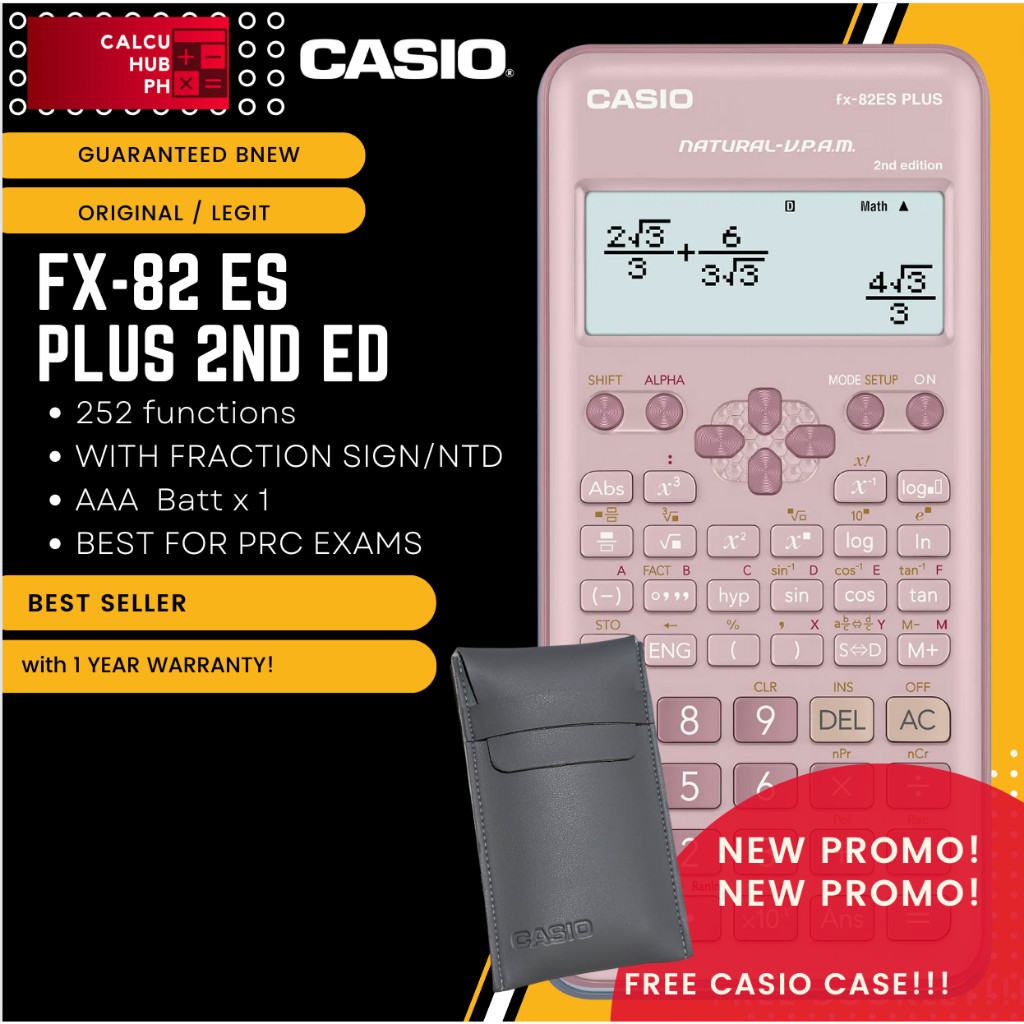 CASIO FX82ES PLUS 2ND EDITION SCIENTIFIC CALCULATOR BUNDLED WITH ...