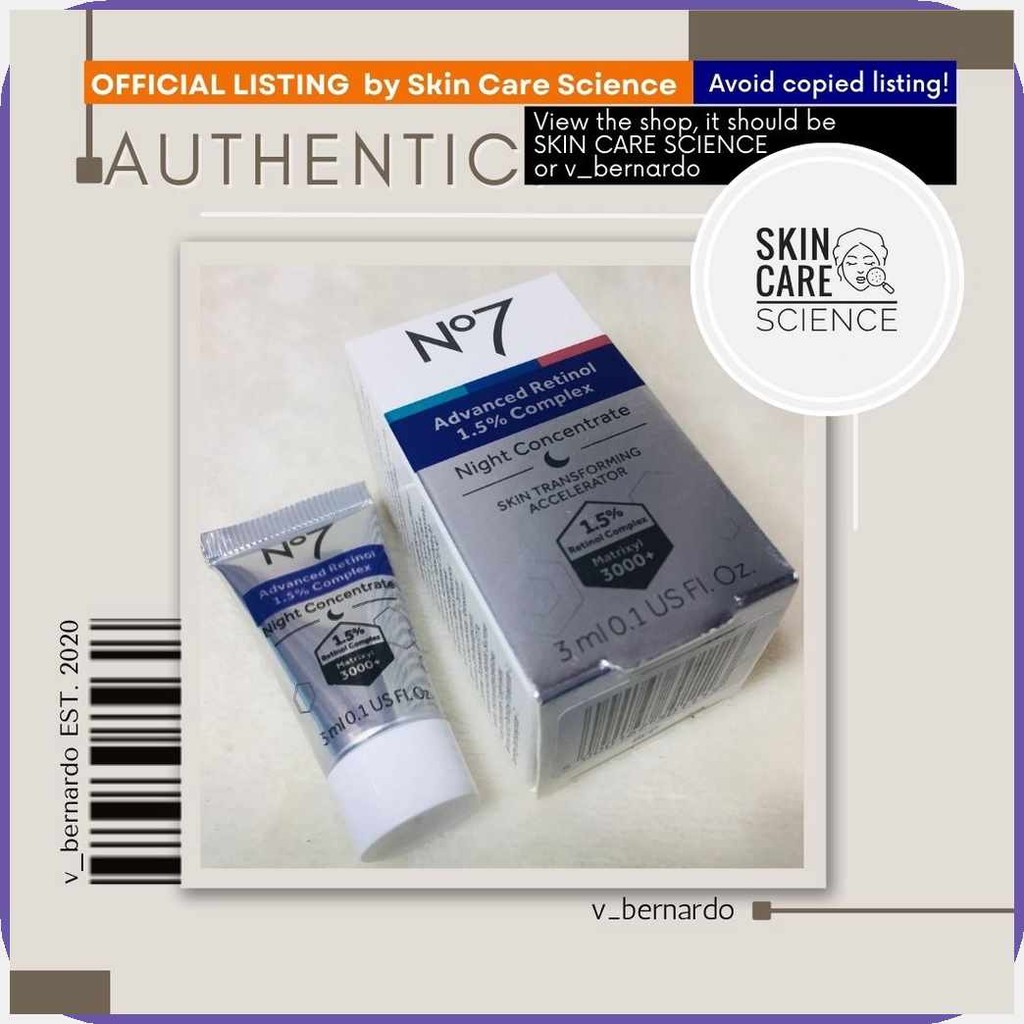 No7:LK$Advanced>p,Retinol;zX&1.5%`qV&Complex`uR&Night`cr&Concentrate`kV ...