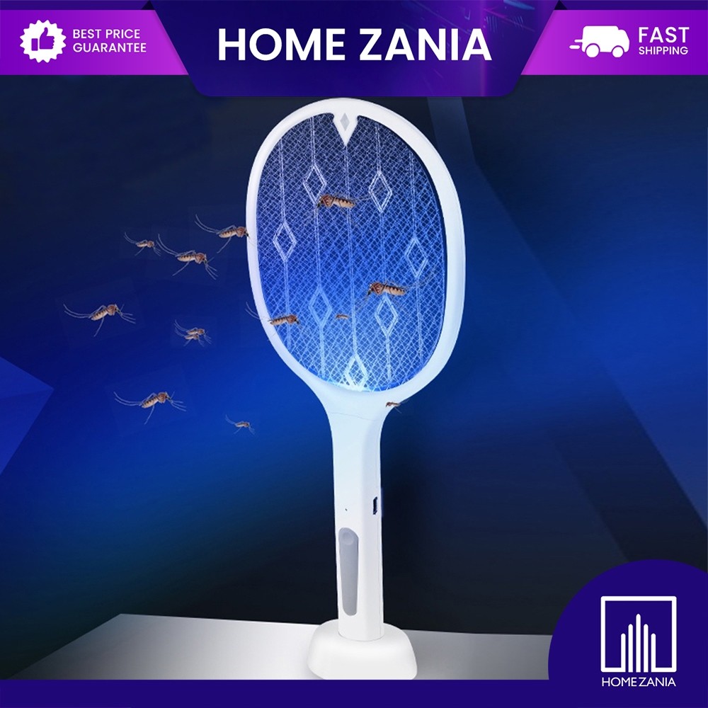 Home Zania 3000V Mosquito Swatter Hit, Pest Control USB Rechargeable ...