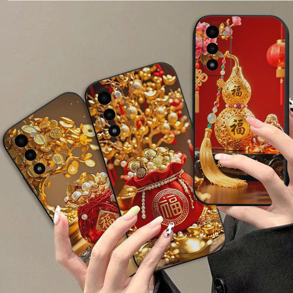 Tecno Spark 8C case with 3D printed God of Wealth, CNY case for luck ...