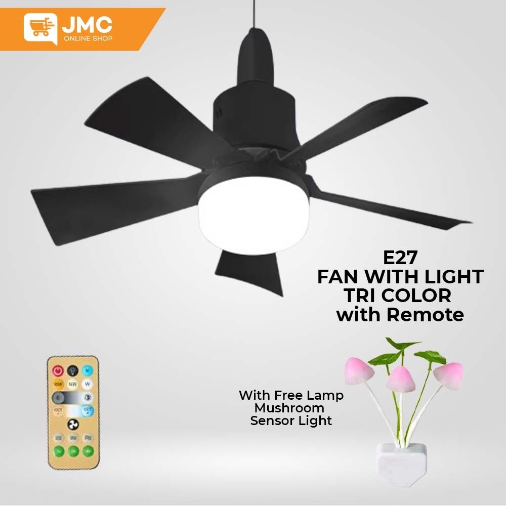 JMC LED 30W E27 Base Ceiling Fan With Light Remote Control Dimmable ...