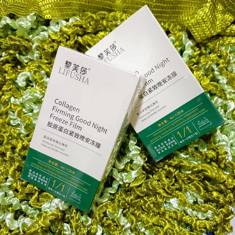 Lifusha Collagen Firming Good Night Freeze Film 20per Box | Shopee ...