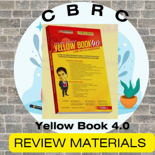 Ready Stock CBRC Yellow Book 4.0 (2023 Edition) LET Reviewer - NEW TOS ...