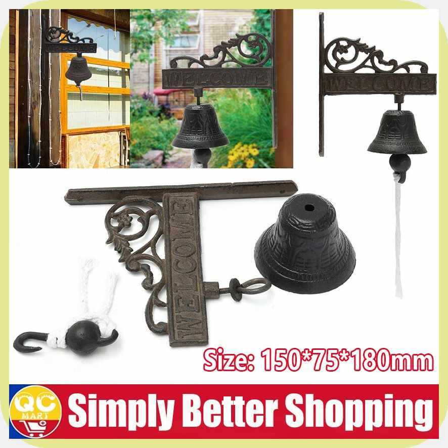 Cast Iron Door Bell Vintage Dinner Bell Retro Cast Iron Wall Mounted ...