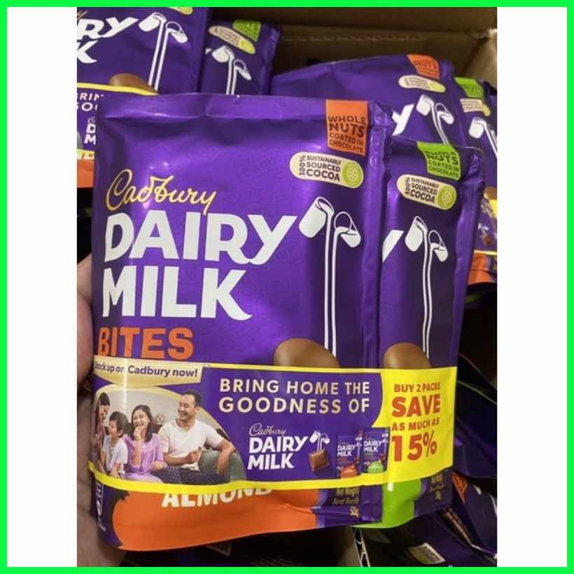 BUNDLE^Bj)Cadbury{kC$Dairy?x*Milk~M*Bites~ZE*50g~NG+Milk vu+jv+Almond ...
