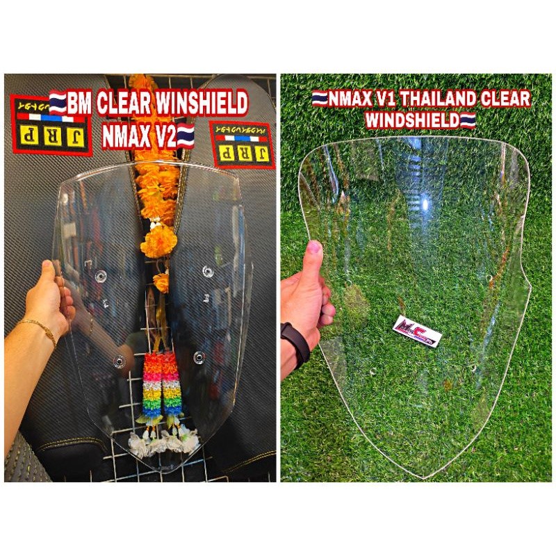 NMAX V1 / NMAX V2 THAILAND CLEAR WINDSHIELD / VISOR ORIGINAL (BEST DEAL ...