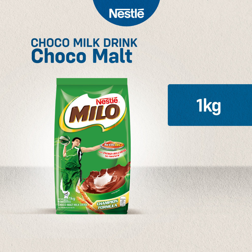 Milo Powdered Choco Malt Milk Drink 1kg | Shopee Philippines