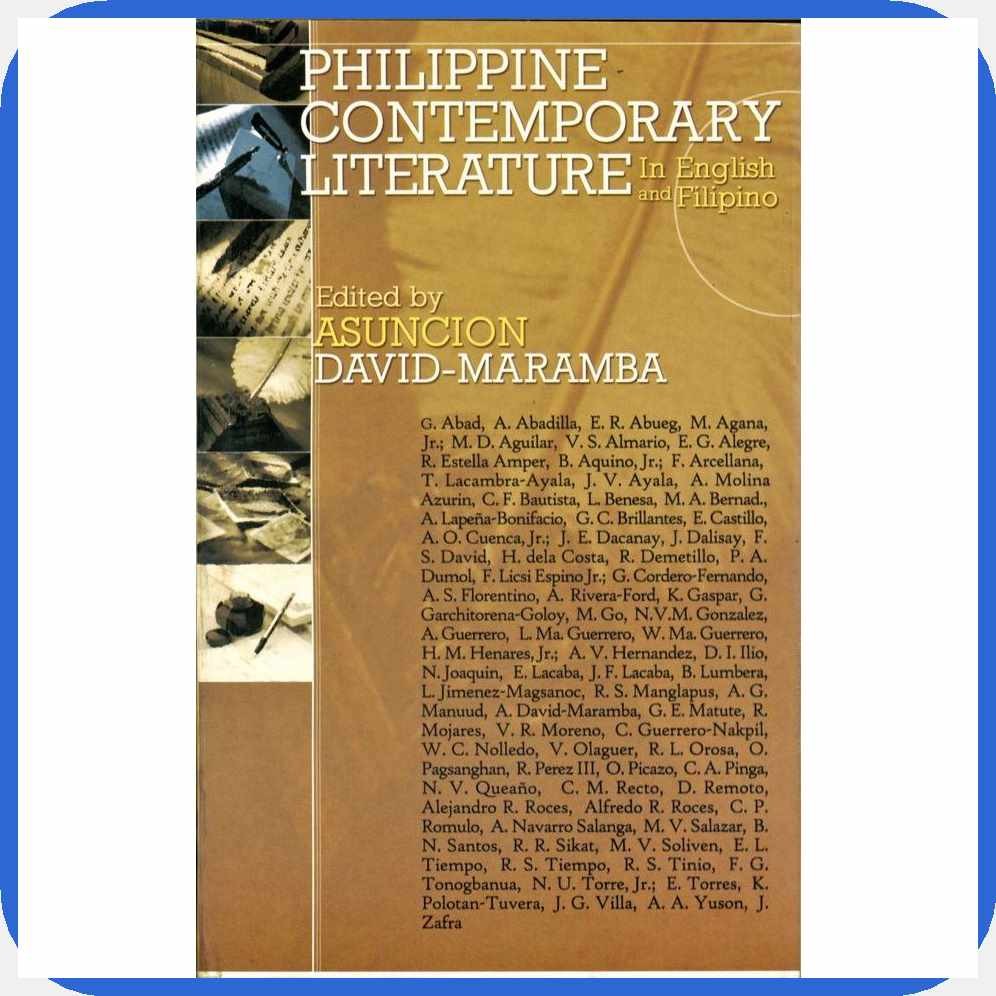 Philippine_O}Contemporary,QV!LiteraturelE-indP-EnglishF-andH-Filipinot ...