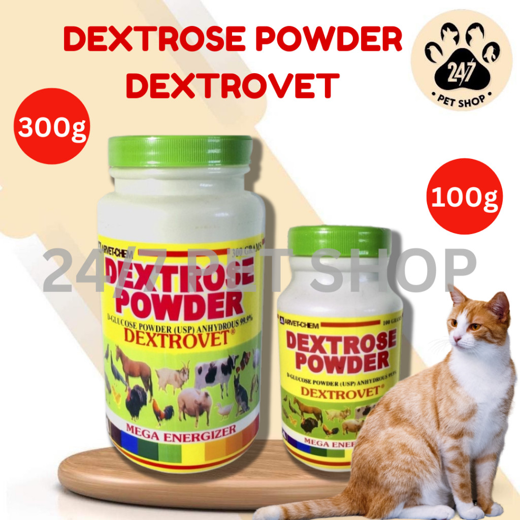 100g 300g Dextrose Dextrovet Powder Supplements Vitamins Dogs Cats ...