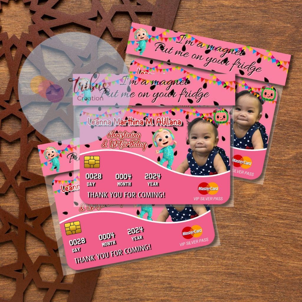Cocomelon Ref Magnet Souvenir for Birthday and Christening (Glittery ...