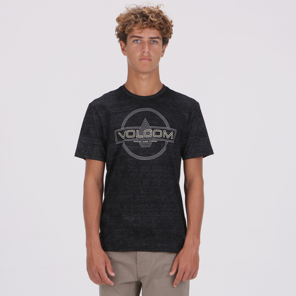 VOLCOM - MCT LINE SERVICE PRINT SHORT SLEEVE TEE BLACK | Shopee Philippines