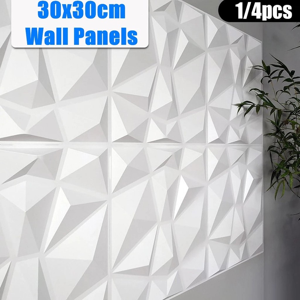[BIG DISCOUNT] PVC 3D Decorative Interior Wall Panels Covering Diamond ...