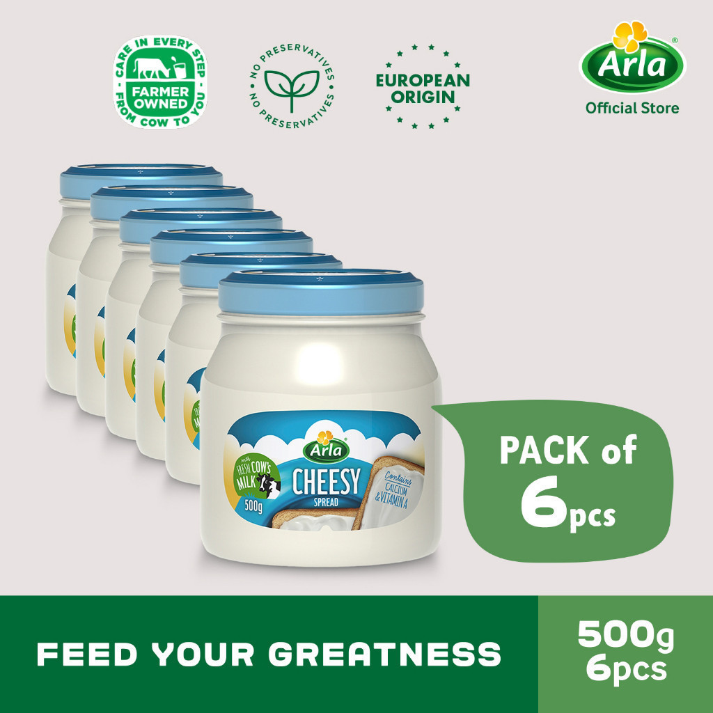Arla Cheesy Spread 500g 6-Pack | Shopee Philippines