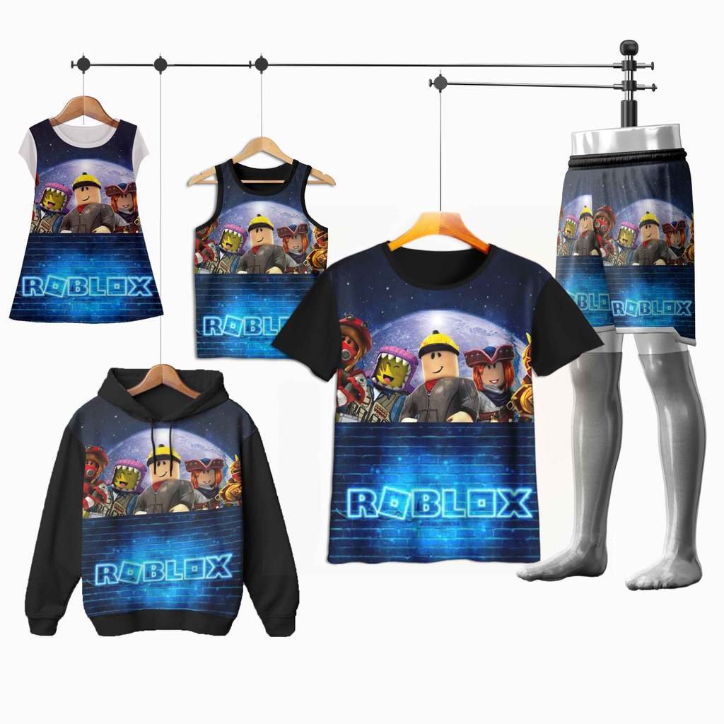 Roblox Kids Clothes Game 3D Roblox-2 T-Shirt Pants Dress Jacket Lekbong ...