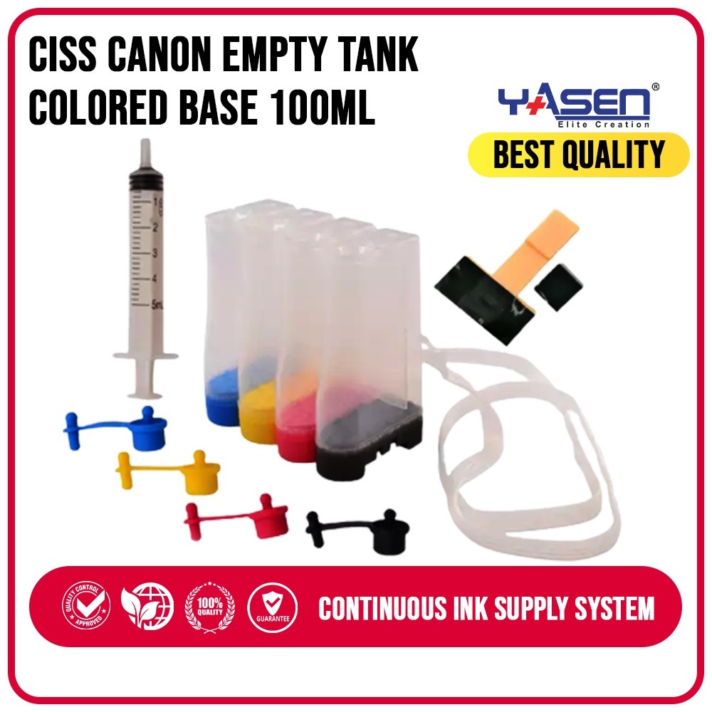 CISS Empty Tank Kit 100ml CISS Ink Tank for Canon Pixma Ink Cartridge ...