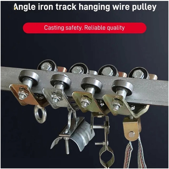 40/50 Angle Iron Pulleys Wear-resistance Cable Trailer Pulleys Lifting ...
