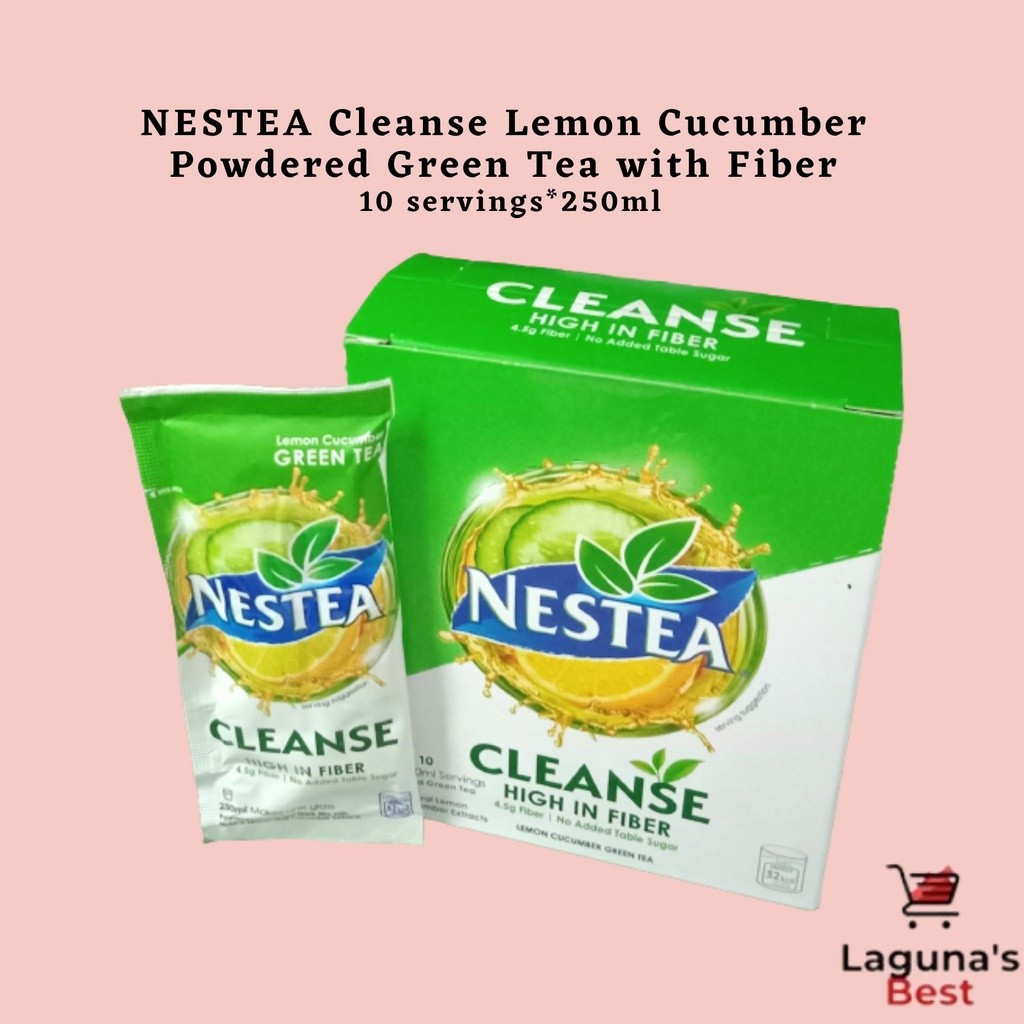 NESTEA Cleanse Lemon Cucumber Powdered Green Tea with Fiber 10 servings ...