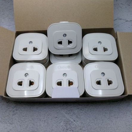 1 Box (12 pcs.) Omni 1 Gang Convenience Outlet (WSO-001) | Shopee ...