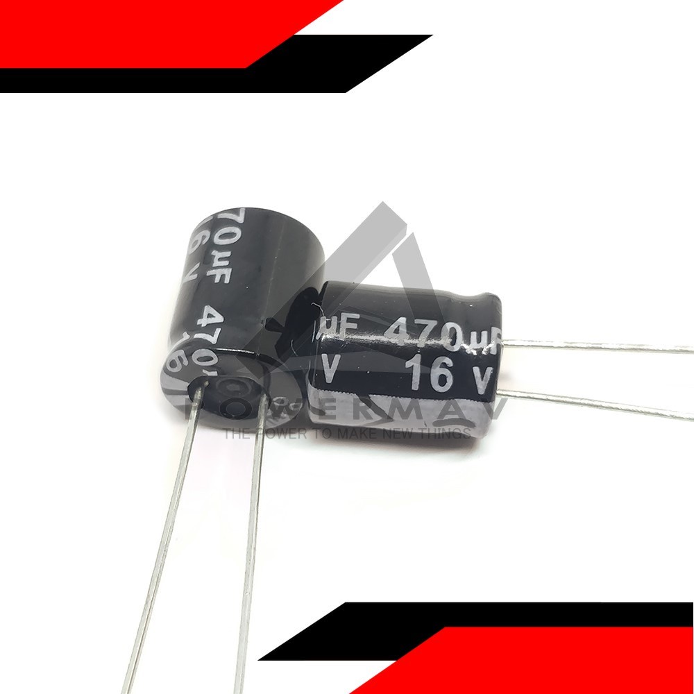 2pcs 470uf 16v capacitor New Aluminum Electrolytic Capacitors Radial ...
