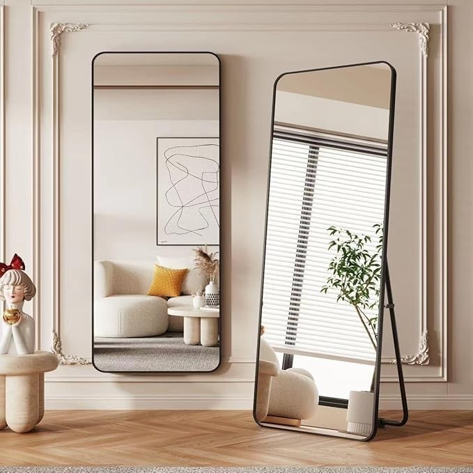 147x36.5cm Full Body Wall Stand Mirror Full Body Frame Make Up Bedroom ...