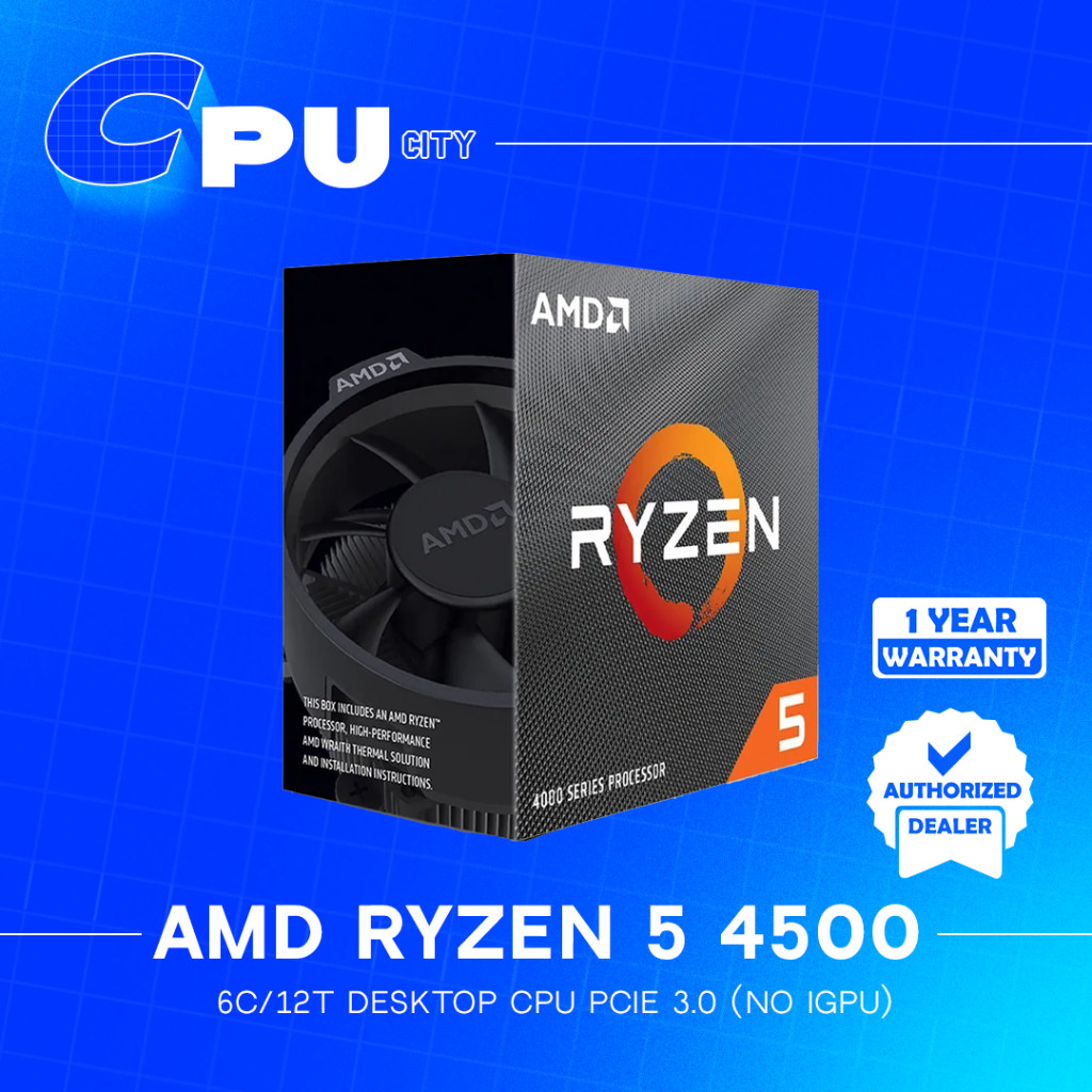 AMD Ryzen 5 4500 6 Core / 12 Thread AM4 CPU w/o Intergrated Graphics ...