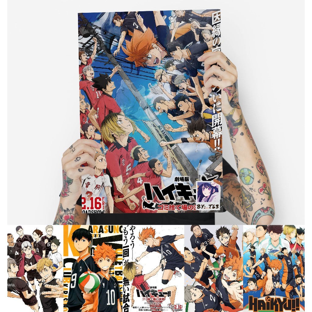 Haikyuu A3 A4 Glossy Coated Posters High Quality Haikyu Anime Posters ...