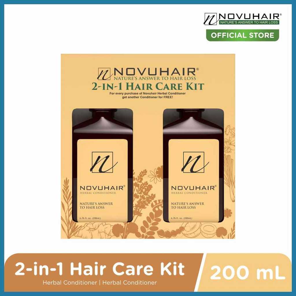 Novuhair Anti Hair Loss Herbal Conditioner 2n1Pack 200ml | Shopee ...